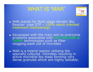 Presentation On Mar Type sewage treatment plant | PPT