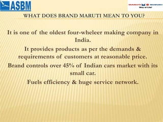 Presentation on maruti suzuki | PPTX