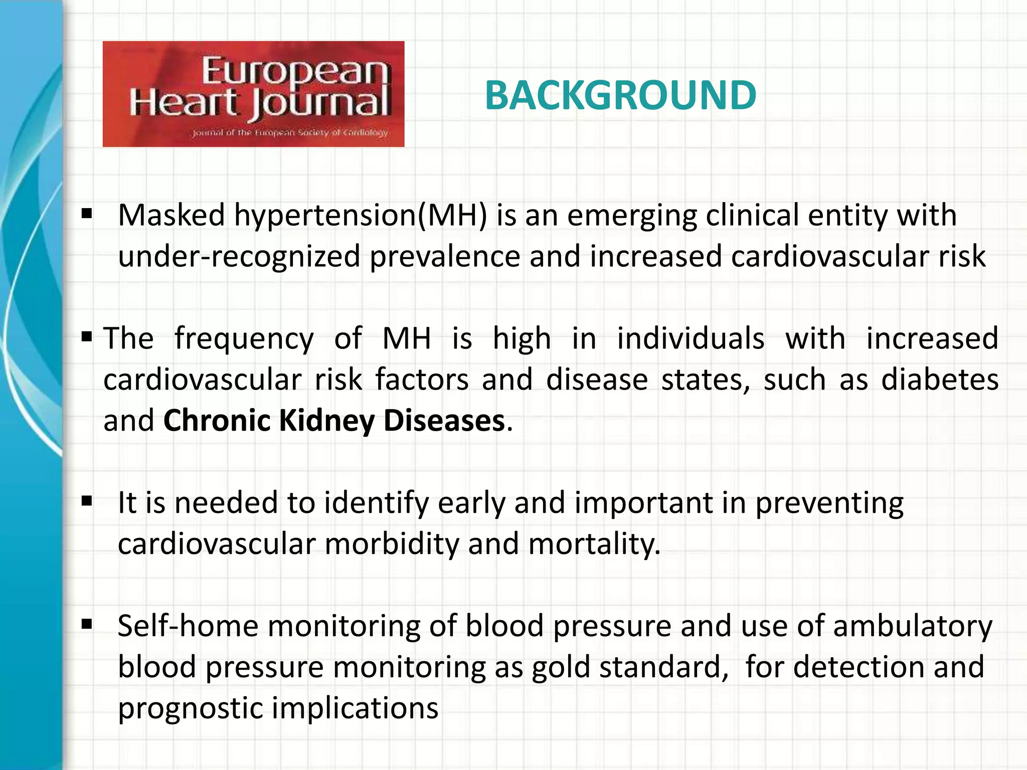 Presentation on masked hypertension(1) 23 | PPTX