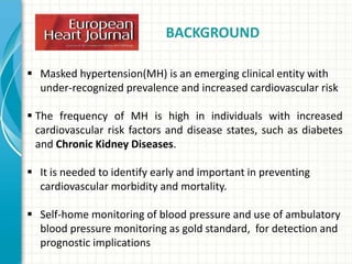 Presentation on masked hypertension(1) 23 | PPTX