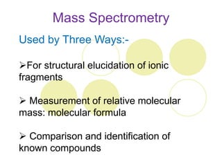 Presentation on mass spectroscopy | PPT