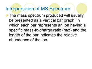 Presentation on mass spectroscopy | PPT