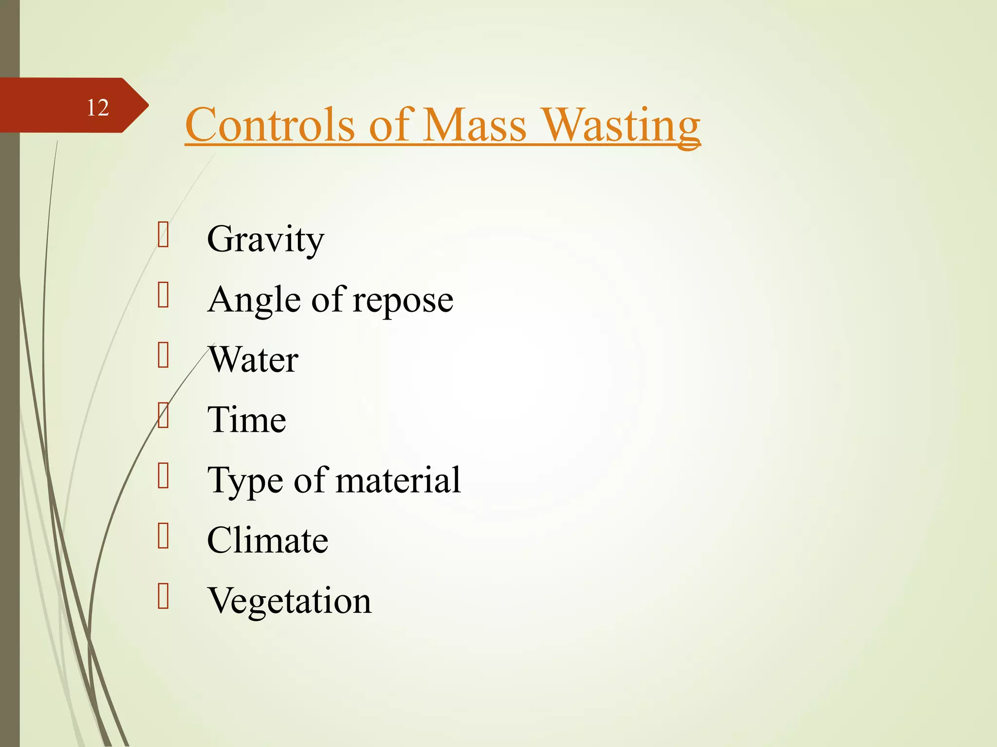 Presentation on mass wasting | PPT