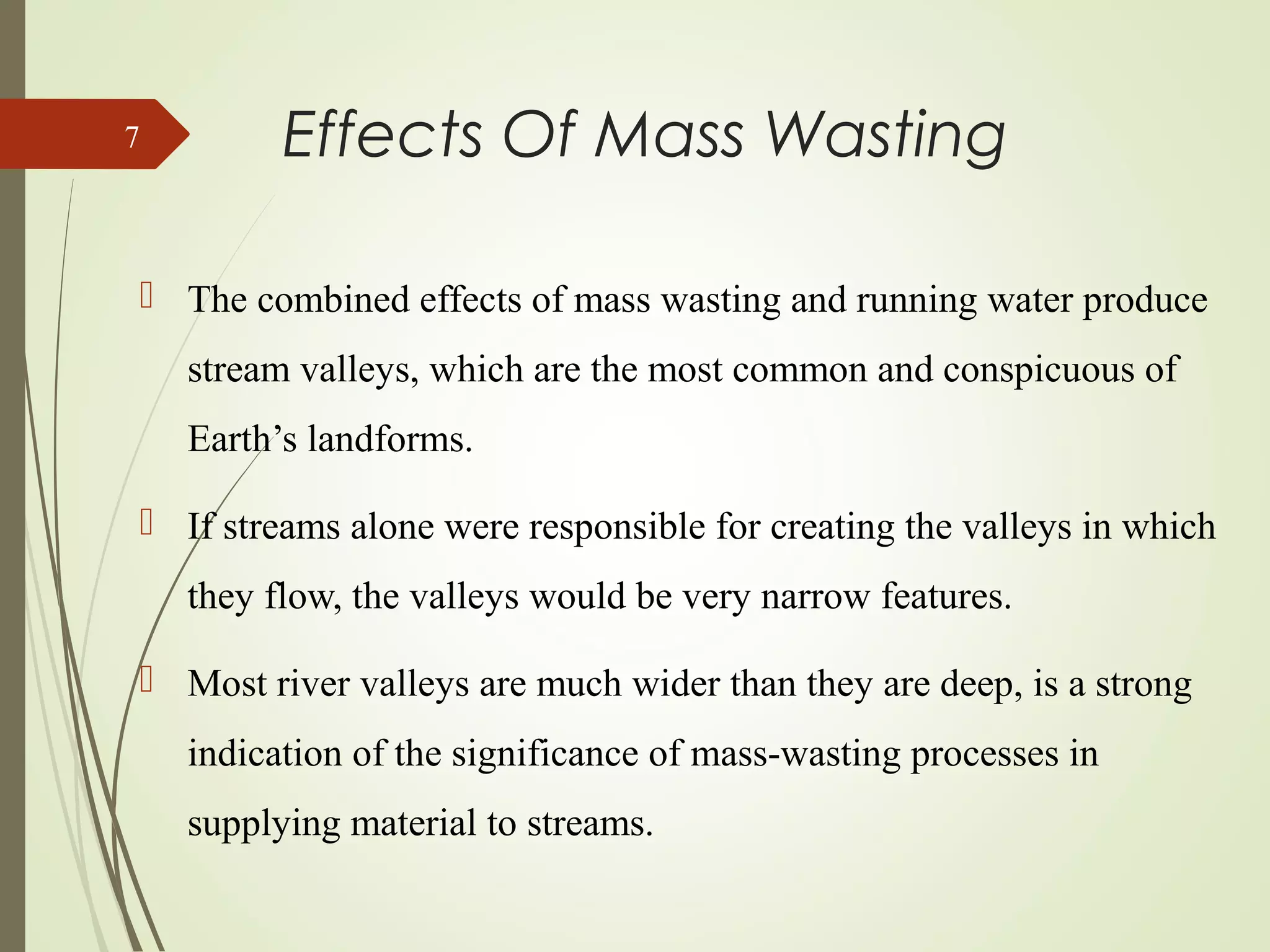 Presentation on mass wasting | PPT