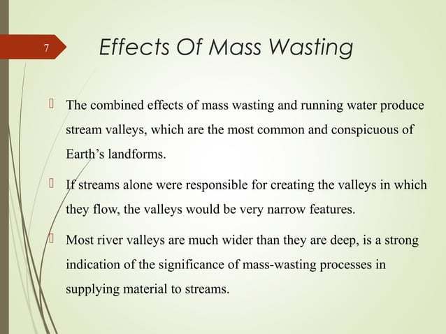 Presentation on mass wasting | PPT | Geography | Science