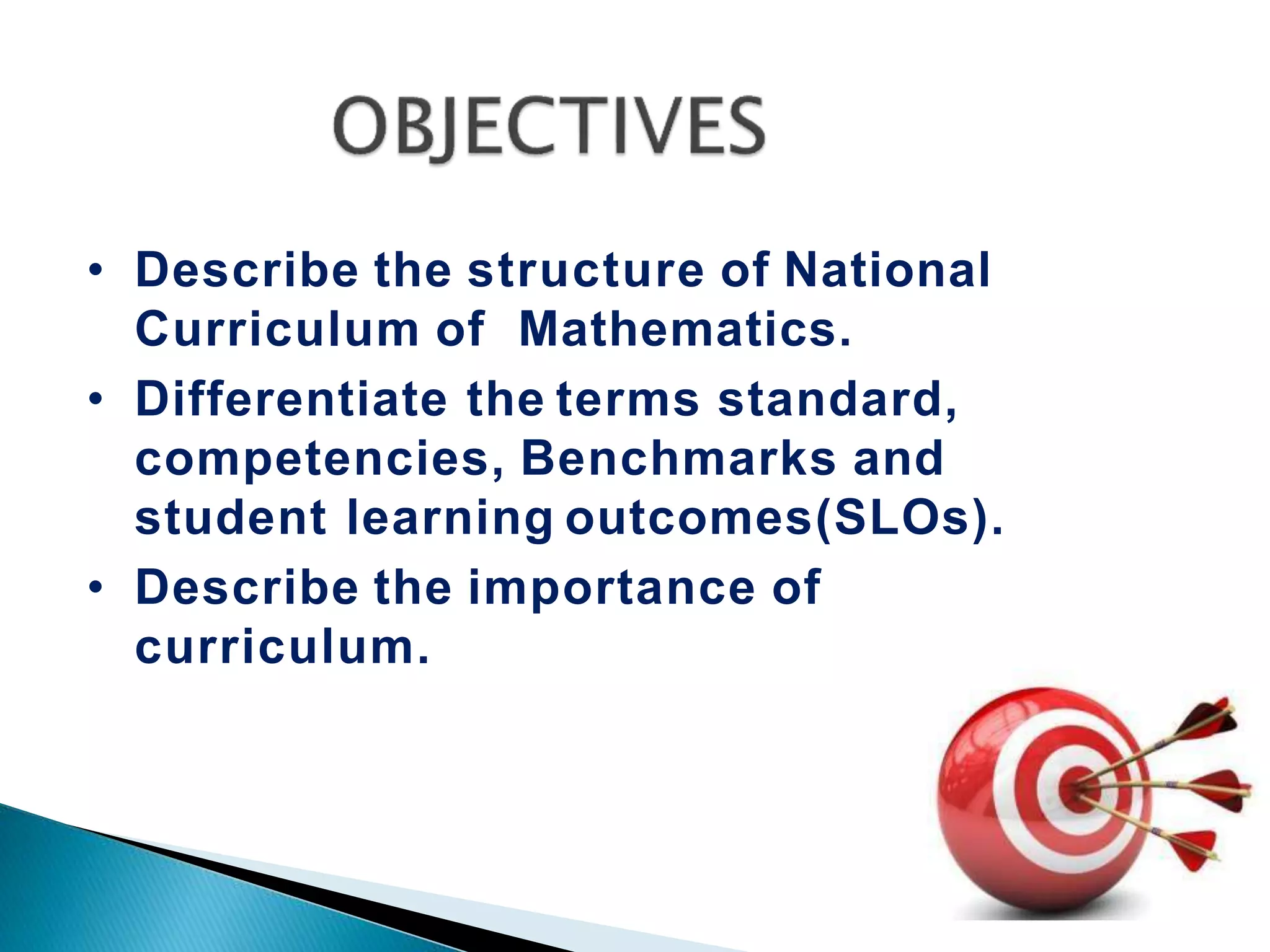 Presentation on maths curriculum | PPTX