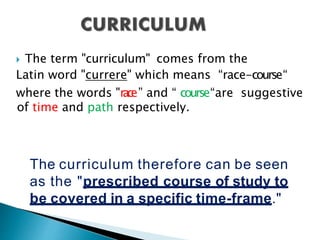 Presentation on maths curriculum | PPTX