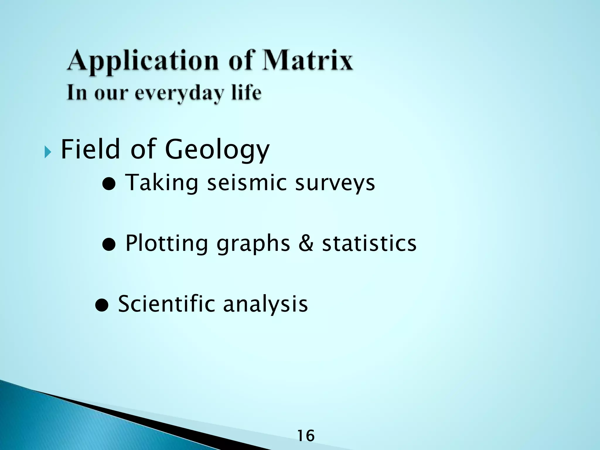 Presentation on matrix | PPTX