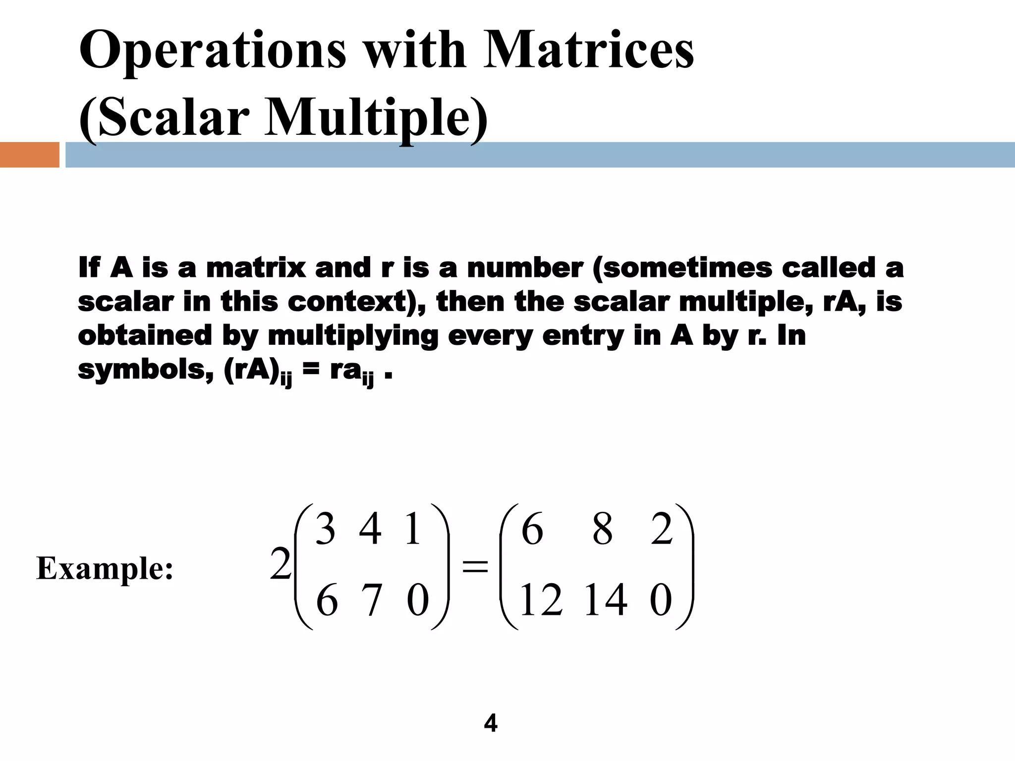 Presentation on matrix | PPTX