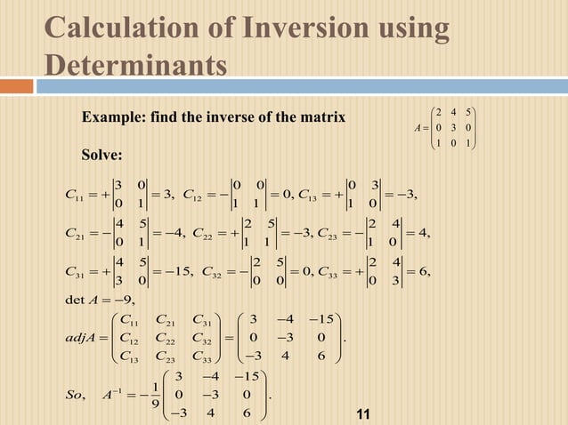 Presentation on matrix | PPTX | Physics | Science
