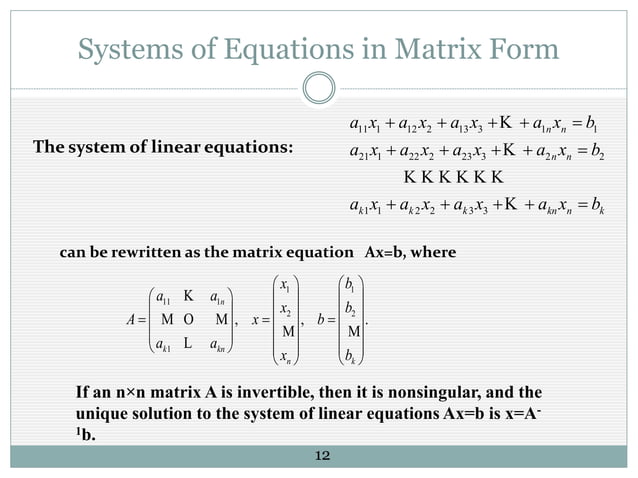 Presentation on matrix | PPTX | Physics | Science