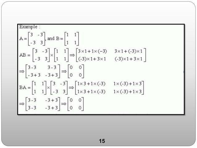 Presentation on matrix | PPTX | Physics | Science