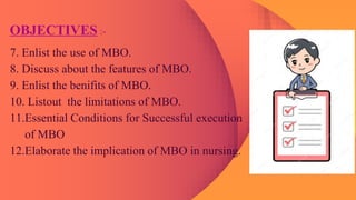 PRESENTATION ON MBO presentation in detailed | PPTX