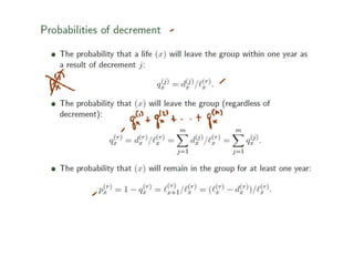 Presentation on Multiple Decrement Life Table by amin | PPTX