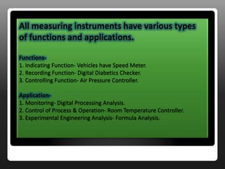 Presentation on measurements & measurement systems | PPTX