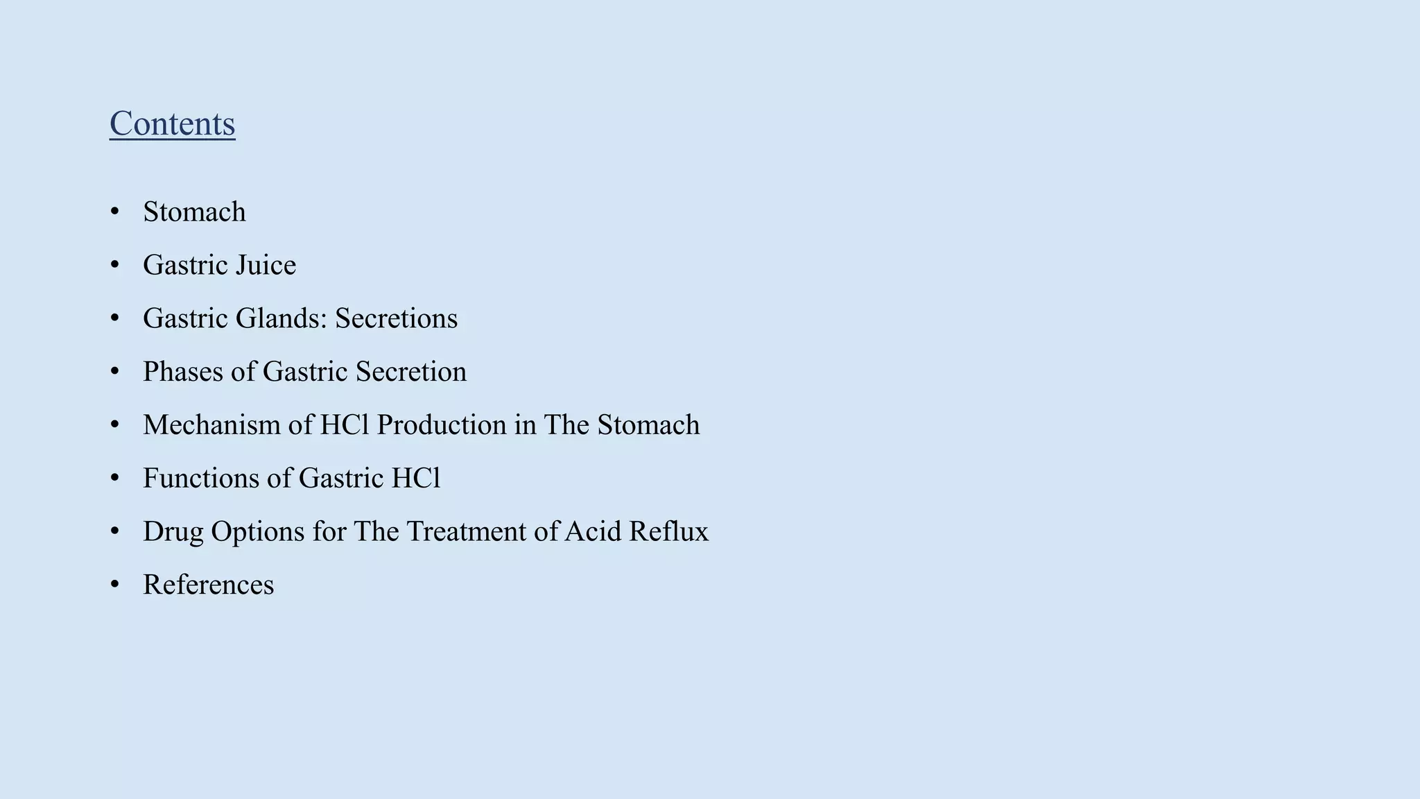 Presentation on the mechanism of HCl production in the stomach | PPTX