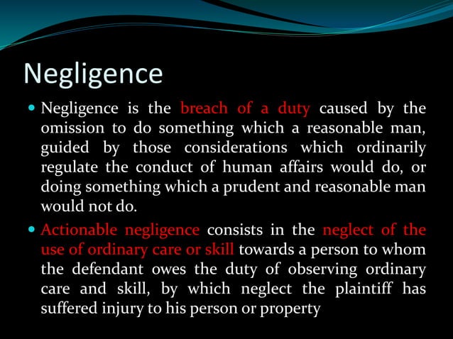 Presentation on medical negligence.ppt | Law