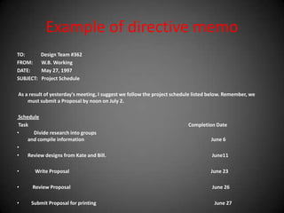 memo and its types | PPTX