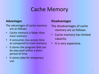 Basic information about Computer memory | PPTX