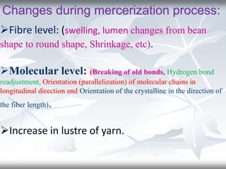 Presentation on mercerization | PPTX