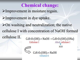 Presentation on mercerization | PPTX