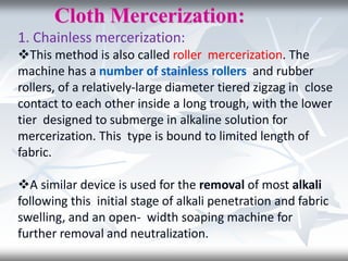 Presentation on mercerization | PPTX