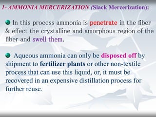 Presentation on mercerization | PPTX