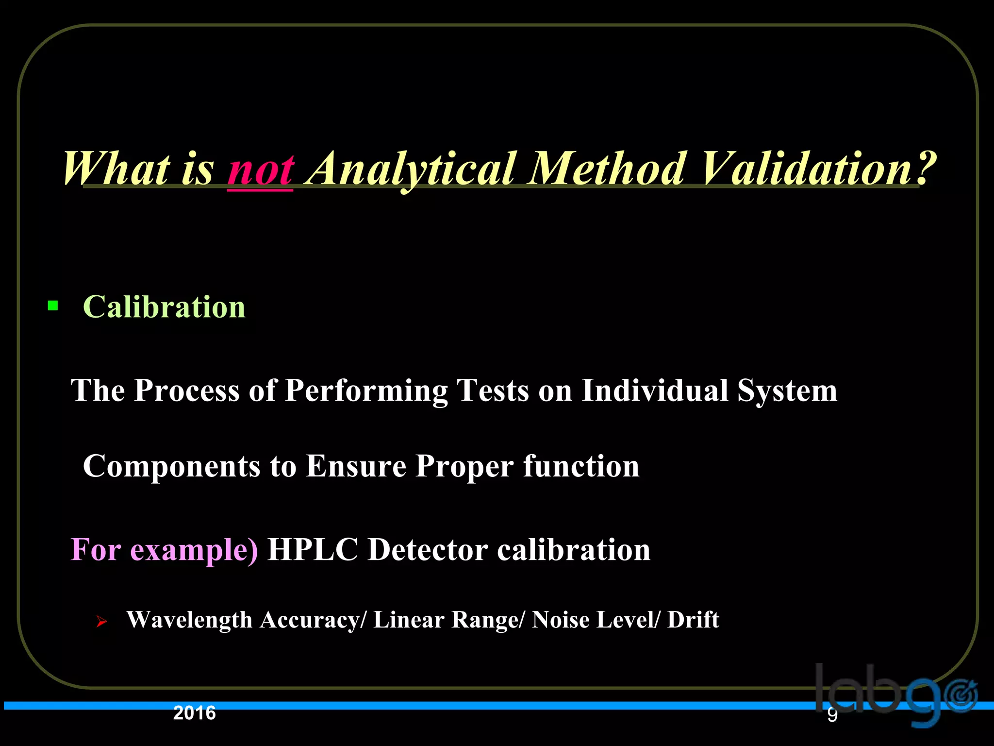 Method Validation - ICH /USP Validation, Linearity and Repeatability | PPTX