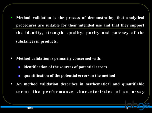 Method Validation - ICH /USP Validation, Linearity and Repeatability