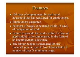 Mahatma Gandhi National Rural Employment guarantee act | PDF