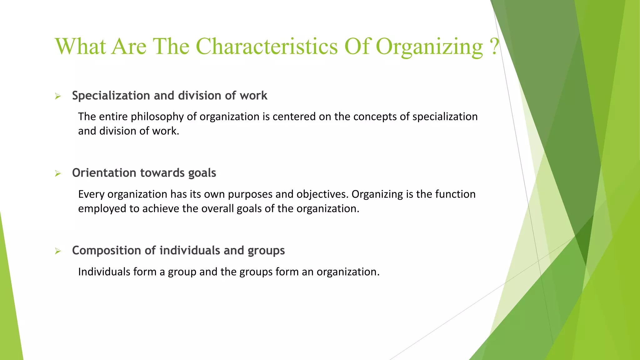 A Presentation On Planing & Organizing (Principles Of Management) | PPT