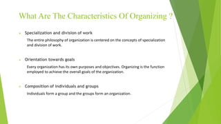 A Presentation On Planing & Organizing (Principles Of Management) | PPT