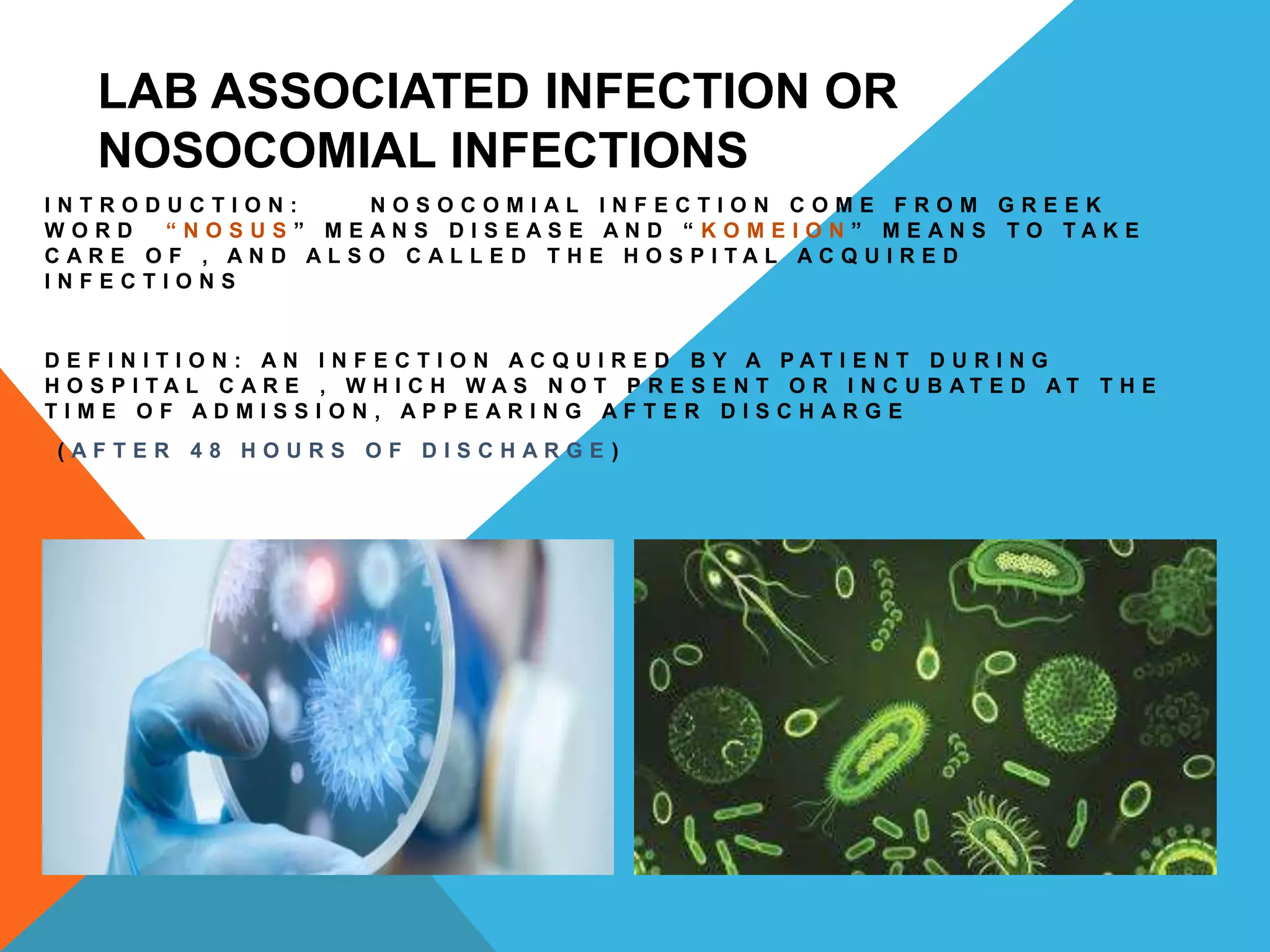 Nosocomial Infections or lab associated infections | PPT