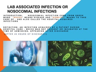 Nosocomial Infections or lab associated infections | PPT