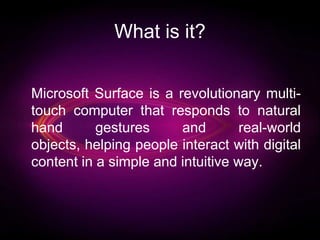 Presentation On Microsoft Surface - Surani | PPTX