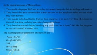 Presentation on failure of microsoft wondows vista | PPTX