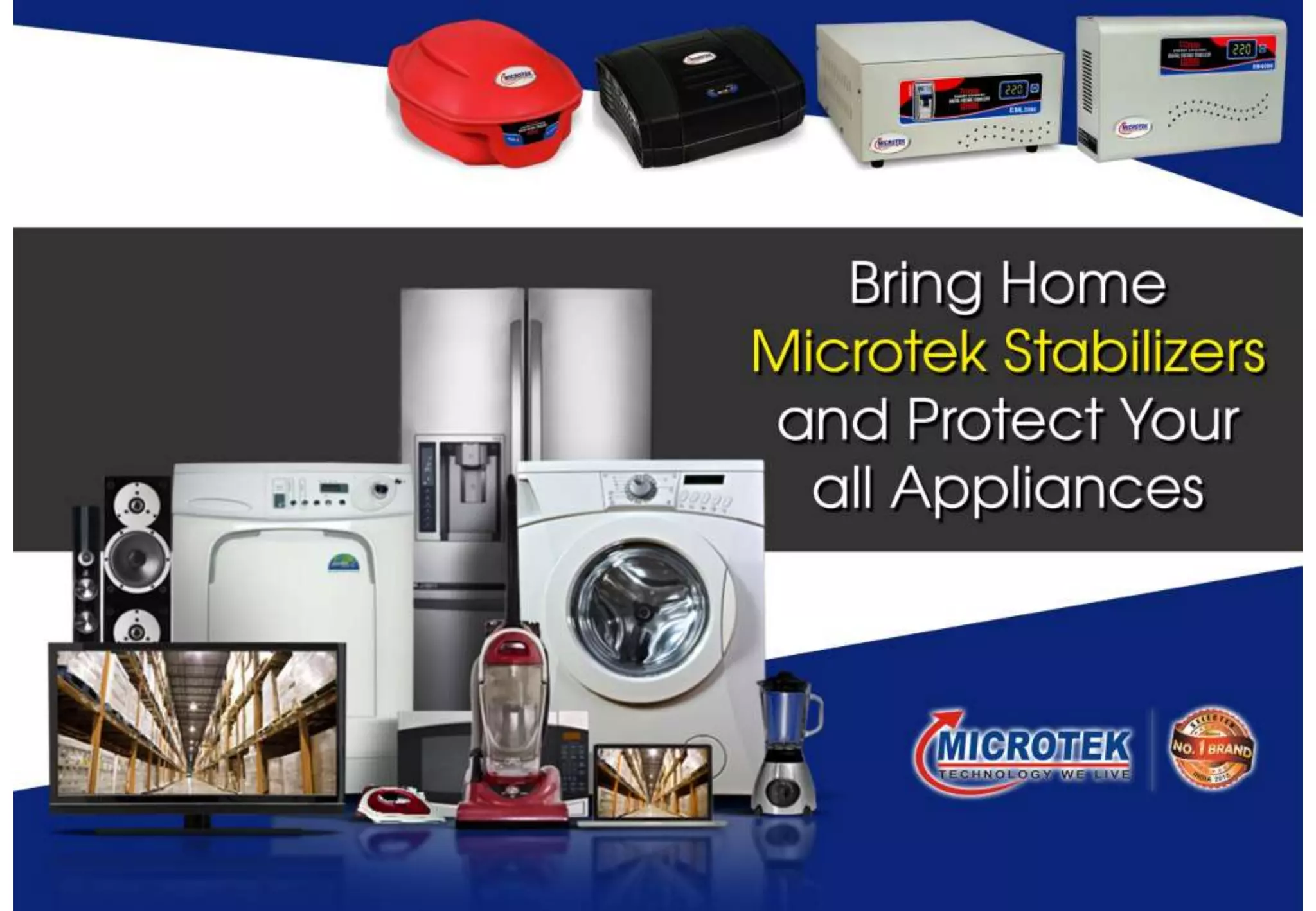 Microtek - Energy Efficient Digital Voltage Stabilizers | PPTX