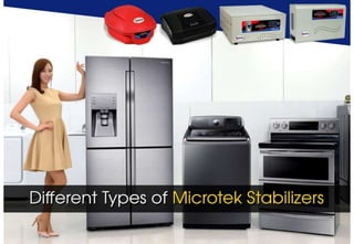 Microtek - Energy Efficient Digital Voltage Stabilizers | PPTX | Power ...