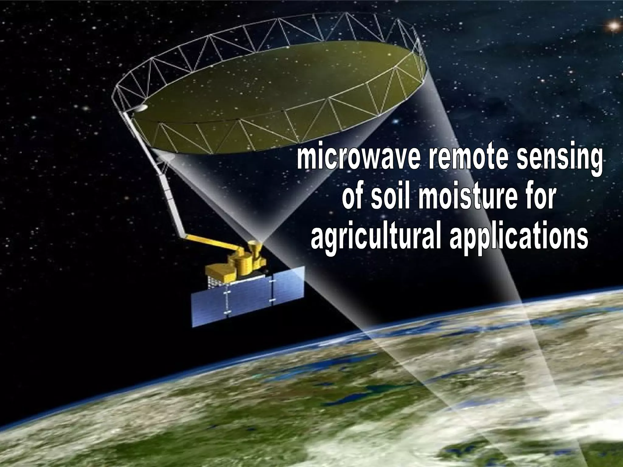 Presentation on microwave remote sensing | PPT