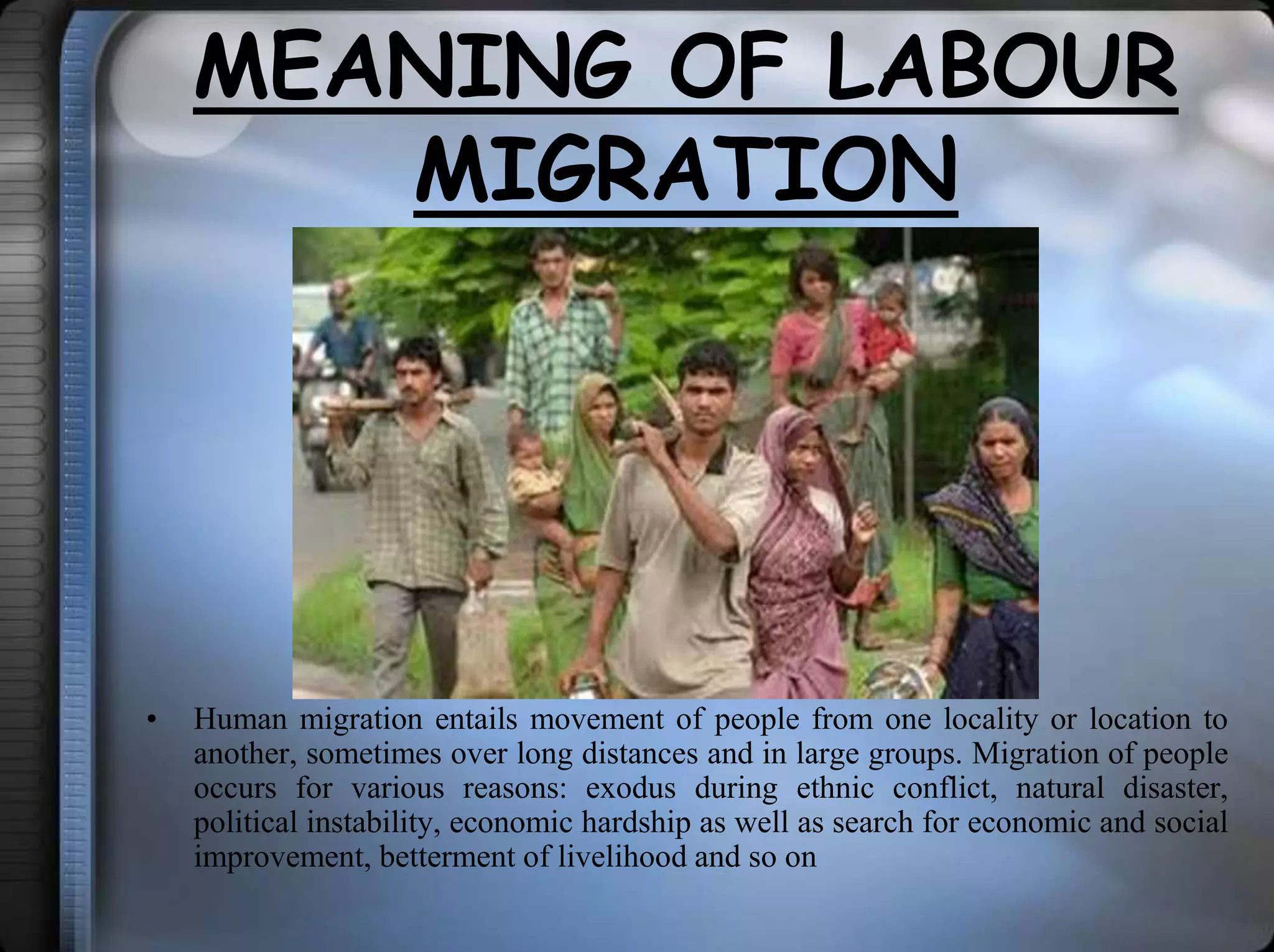 Presentation on migrate labour in punjab | PPT