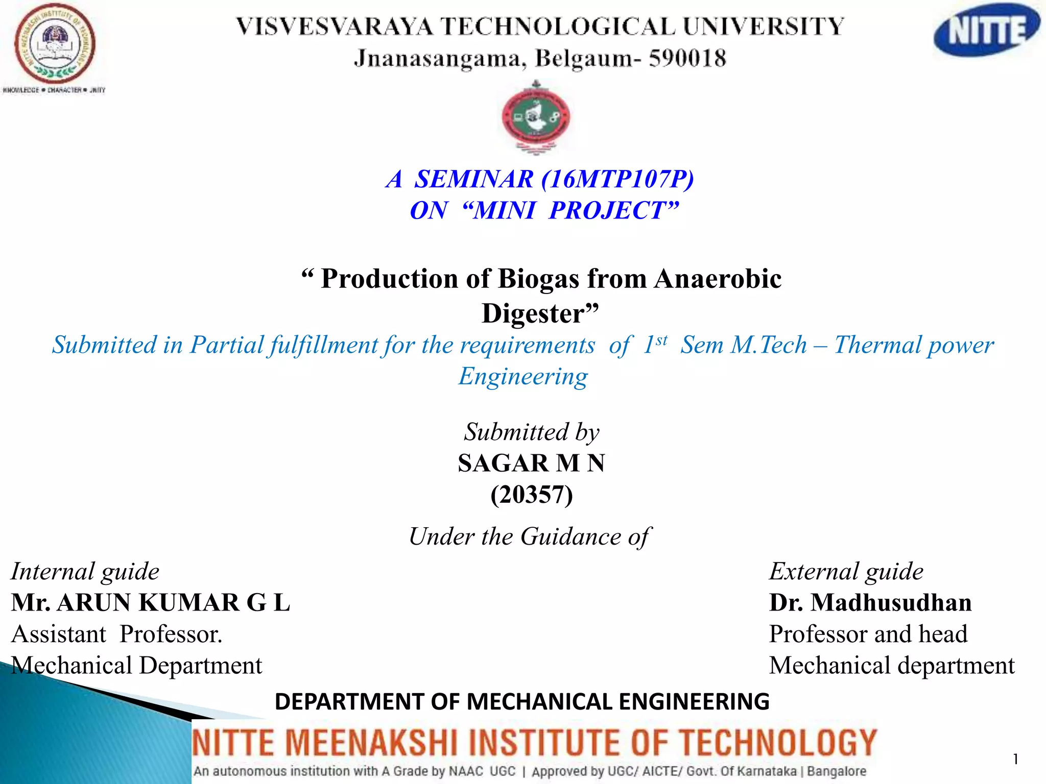 Presentation on mini project | PPTX