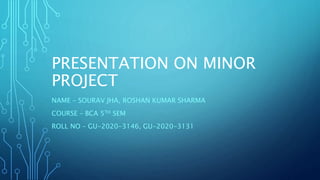 Presentation on minor project.pptx