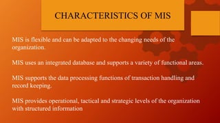 Presentation on mis | PPTX