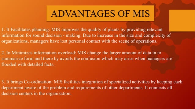 Presentation on mis | PPTX