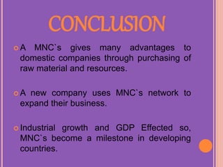 MNC`s By Hitesh Jaswani | PPTX