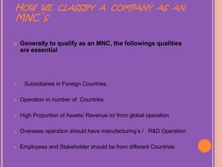 MNC`s By Hitesh Jaswani | PPTX