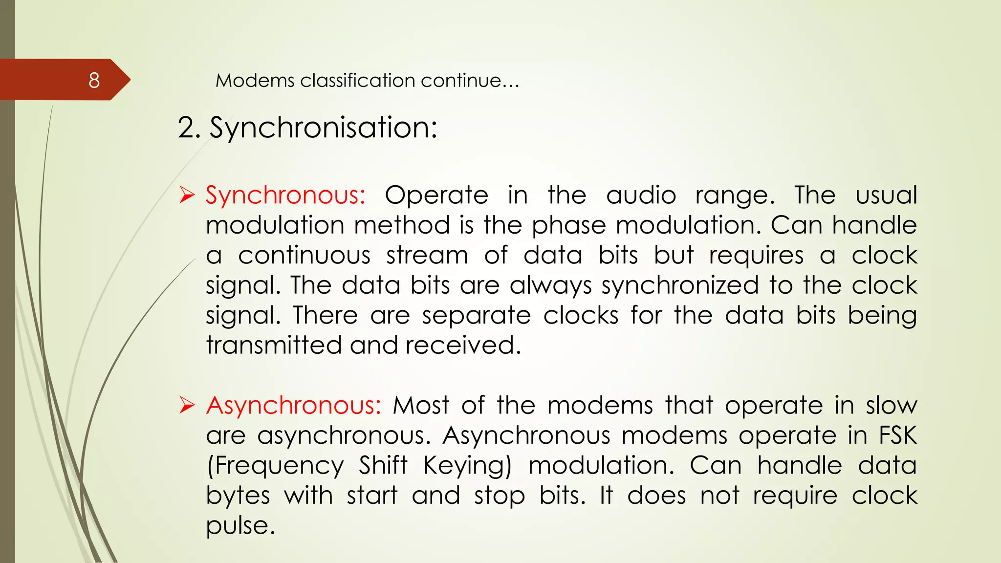 Presentation on modem | PPTX