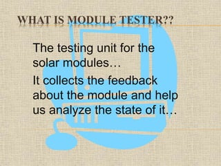 Presentation on module line | PPTX