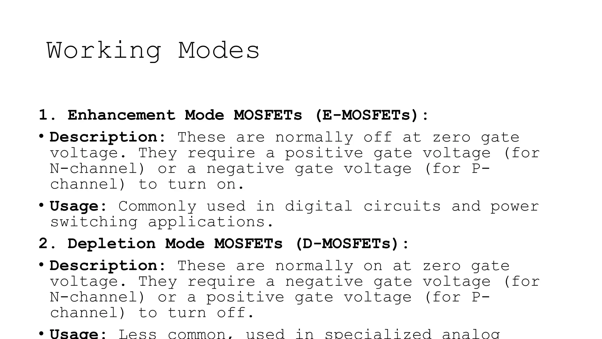 Presentation on MOSFET.pptx basic of mosfet in | PPTX