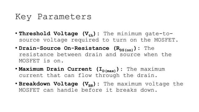 Presentation on MOSFET.pptx basic of mosfet in | PPTX | Consumer Electronics | Technology ...
